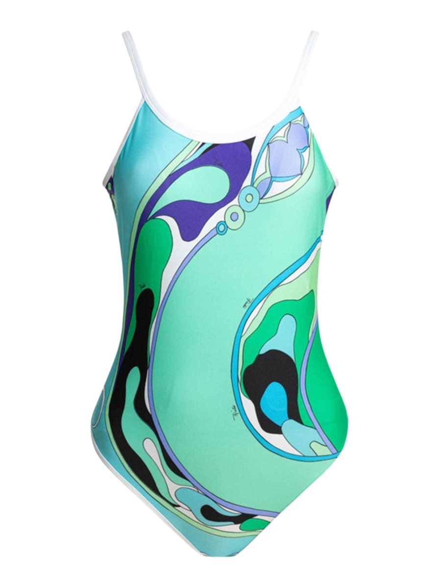 Pucci orchids One-piece Swimsuit Emilio Pucci