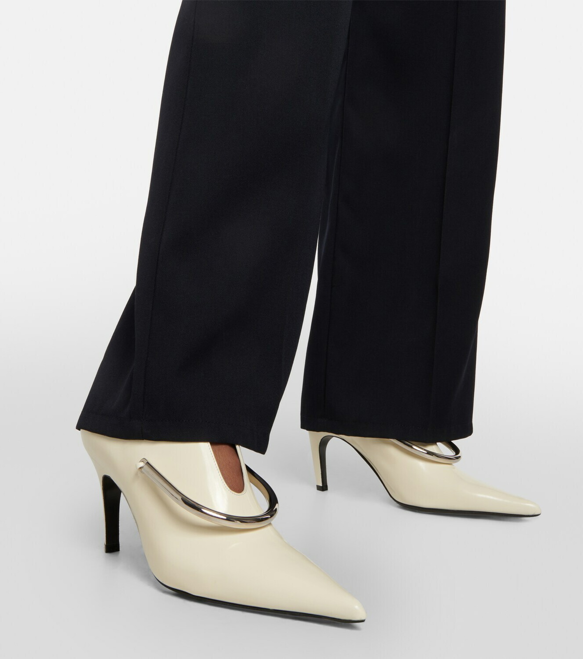 Jil Sander - Embellished leather pumps Jil Sander