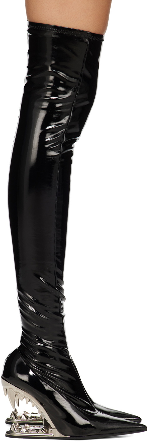 GCDS SSENSE Exclusive Black Morso Boots GCDS