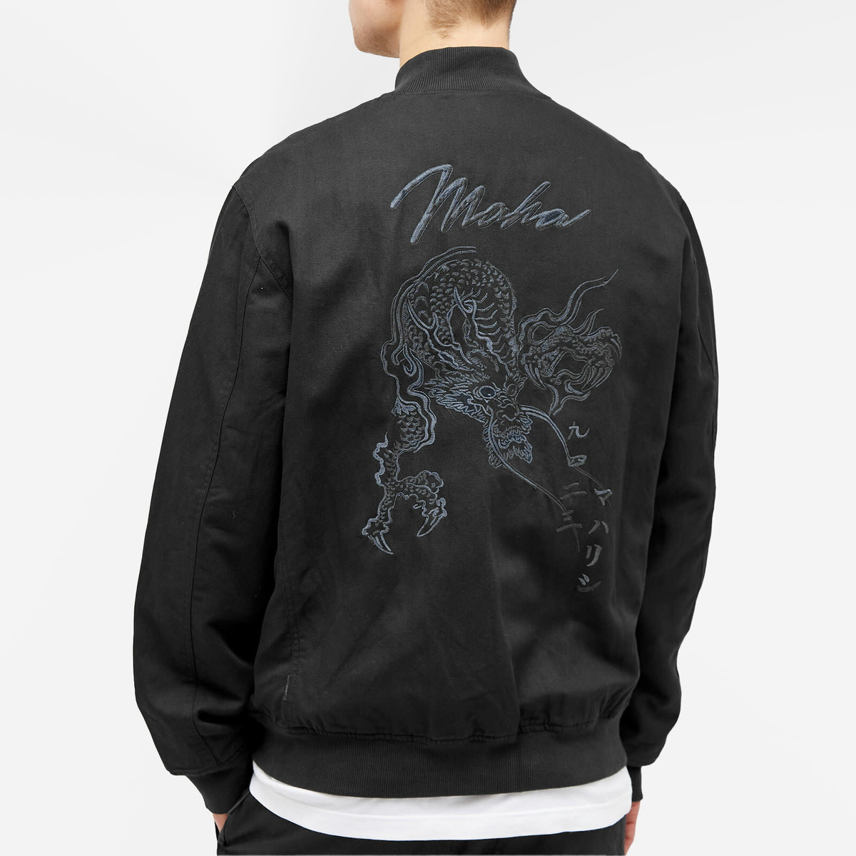 Maharishi Men's Sue-Ryu Dragon Tour Jacket in Black Maharishi