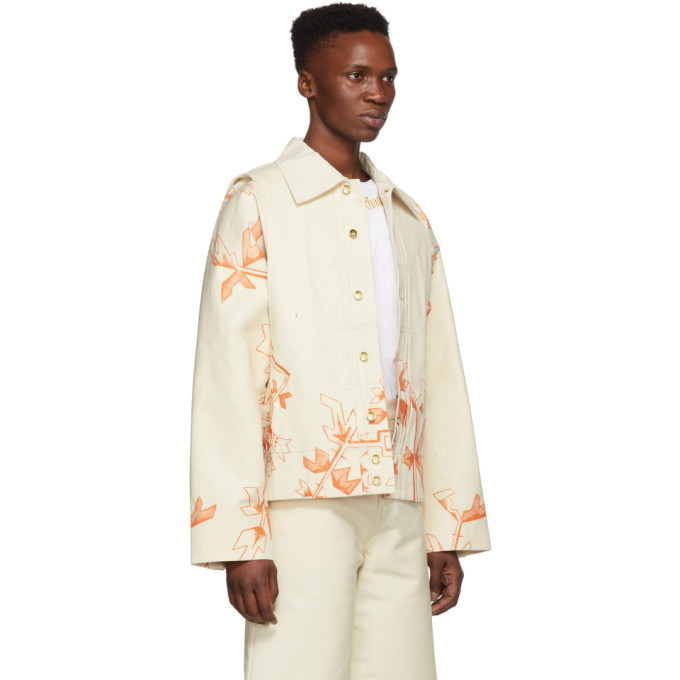 Linder Off-White Denim Print Otto Jacket Linder