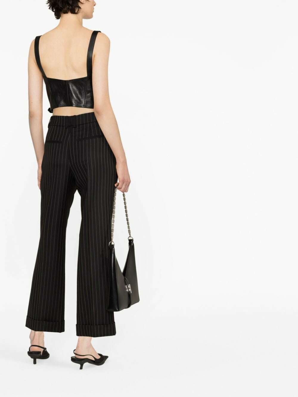 VERSACE - Leather Cropped Top Versace