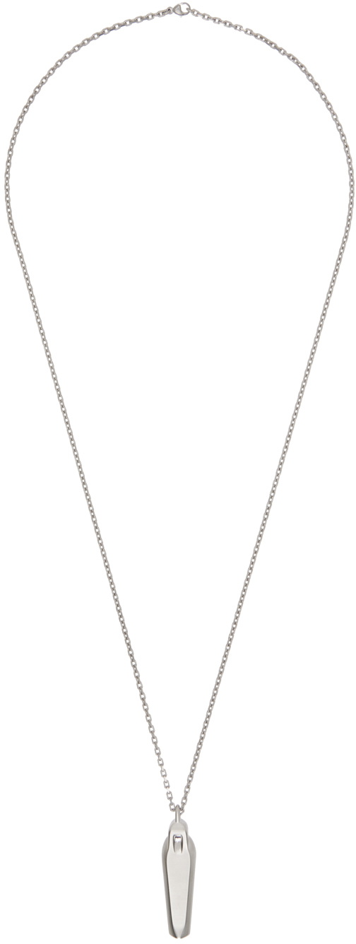 Rick Owens Silver Sarcophagus Necklace Rick Owens