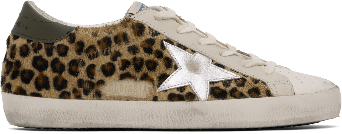 Golden Goose Tan Super-Star Classic Sneakers Golden Goose Deluxe Brand