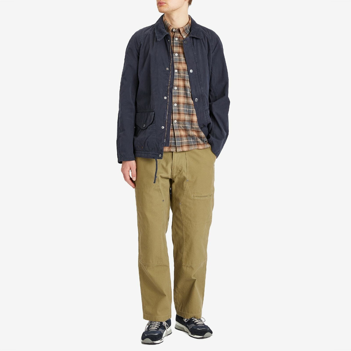 Barbour Men's Utility Casual Chore Jacket in Navy Barbour