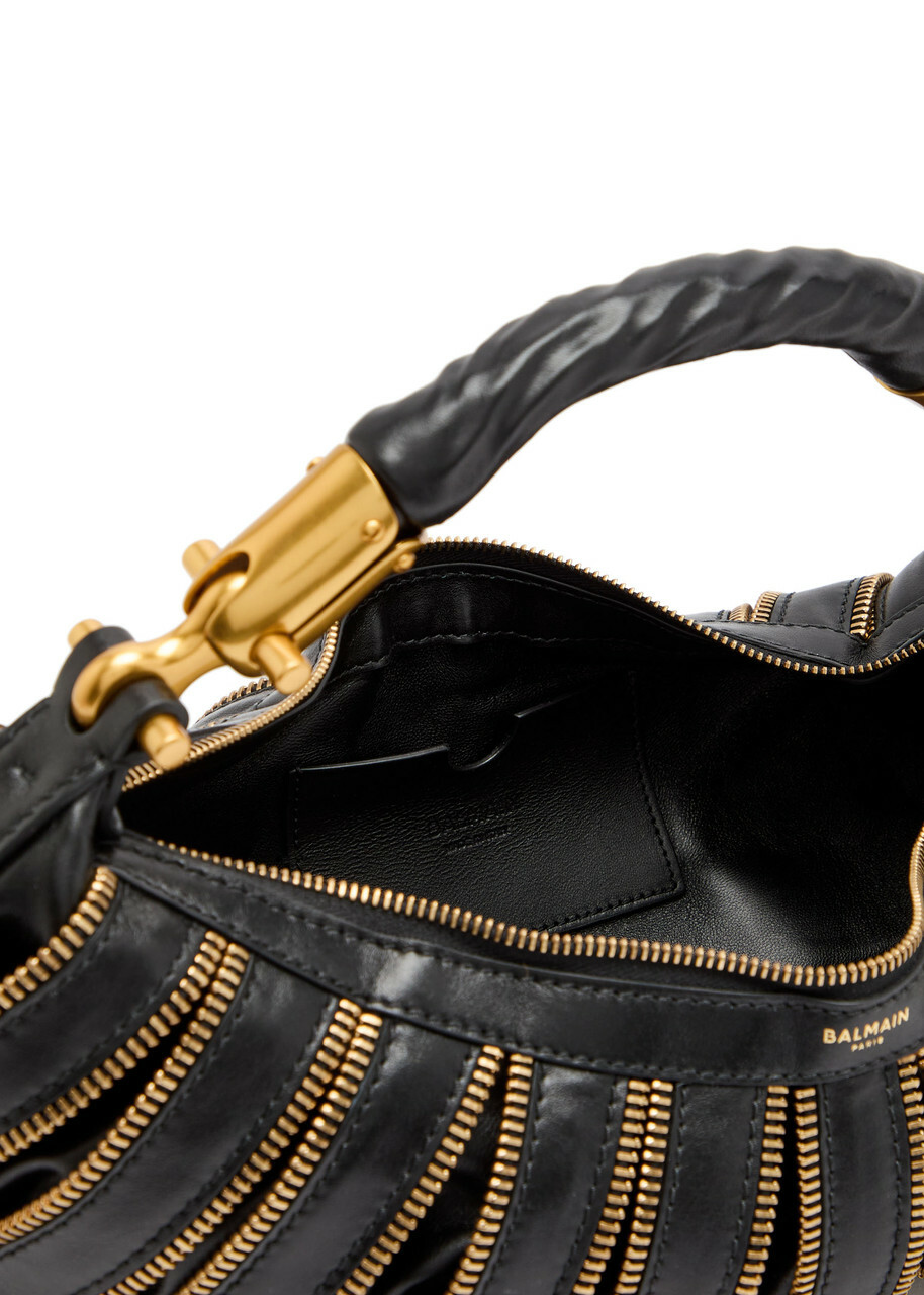 Balmain Ebene Medium Leather Shoulder bag - Black - One Size Balmain