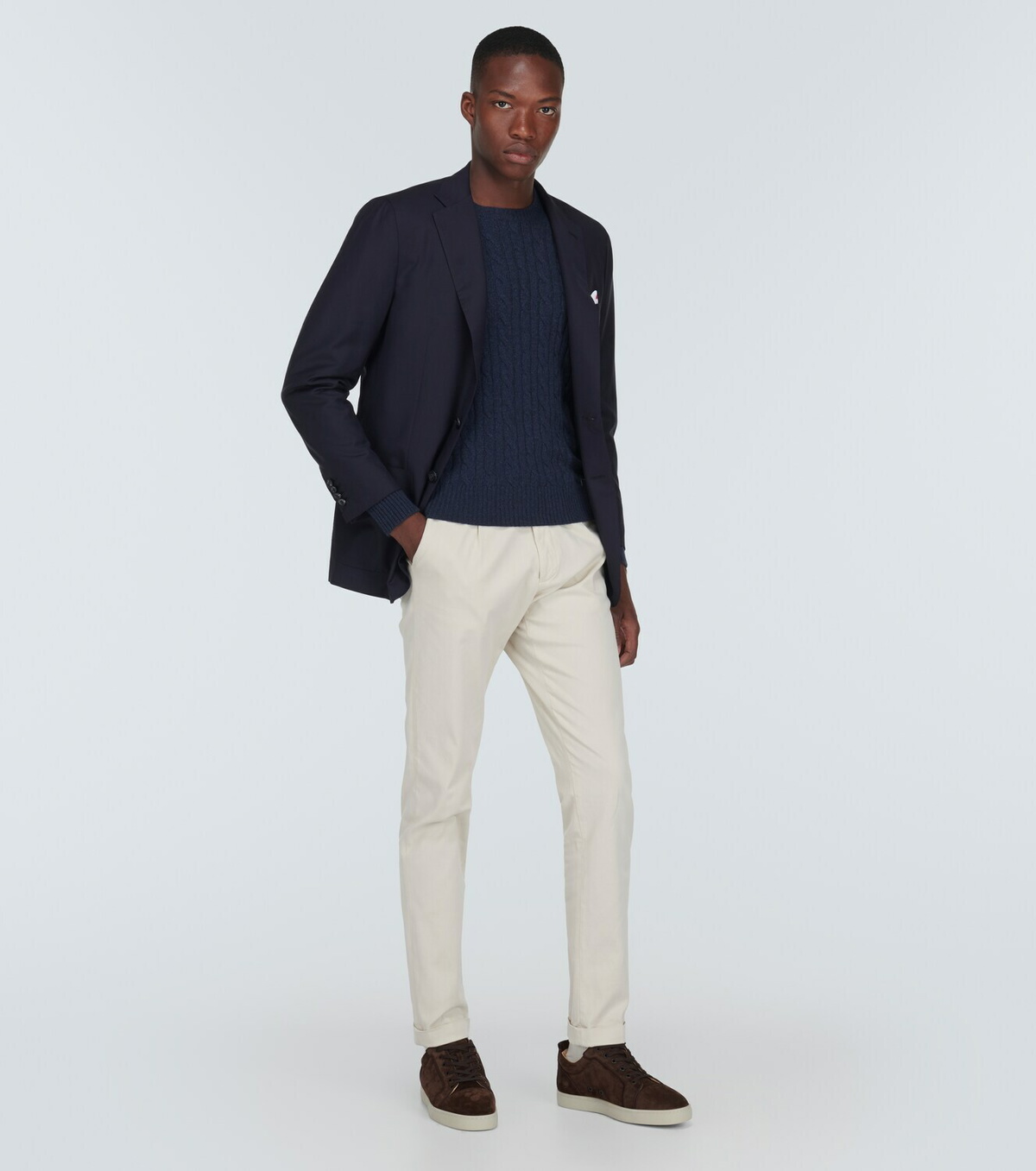 Christian Louboutin Louis Junior suede sneakers Christian Louboutin