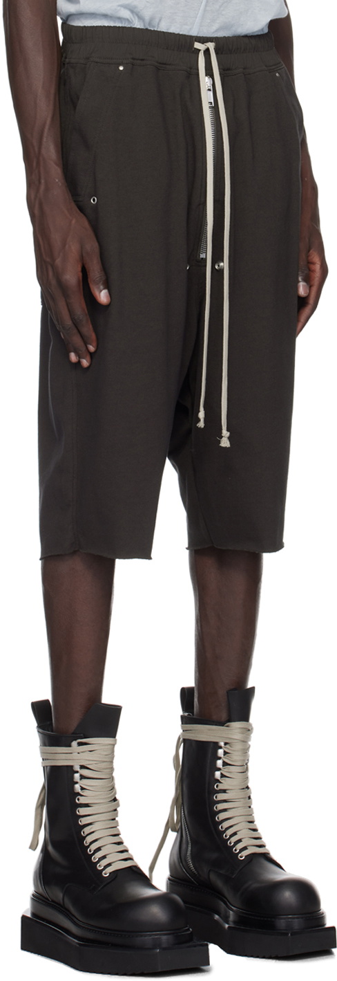 Rick Owens Gray Porterville Bela Pods Shorts Rick Owens