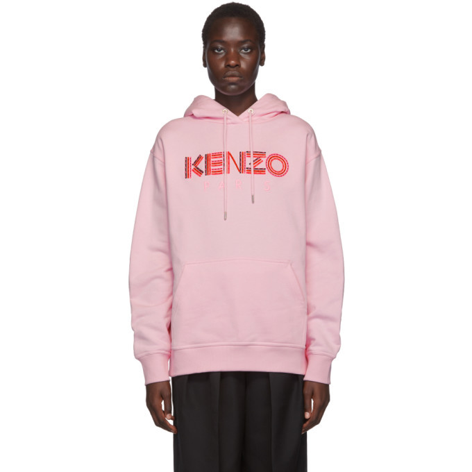 Kenzo Pink Cords Logo Hoodie Kenzo