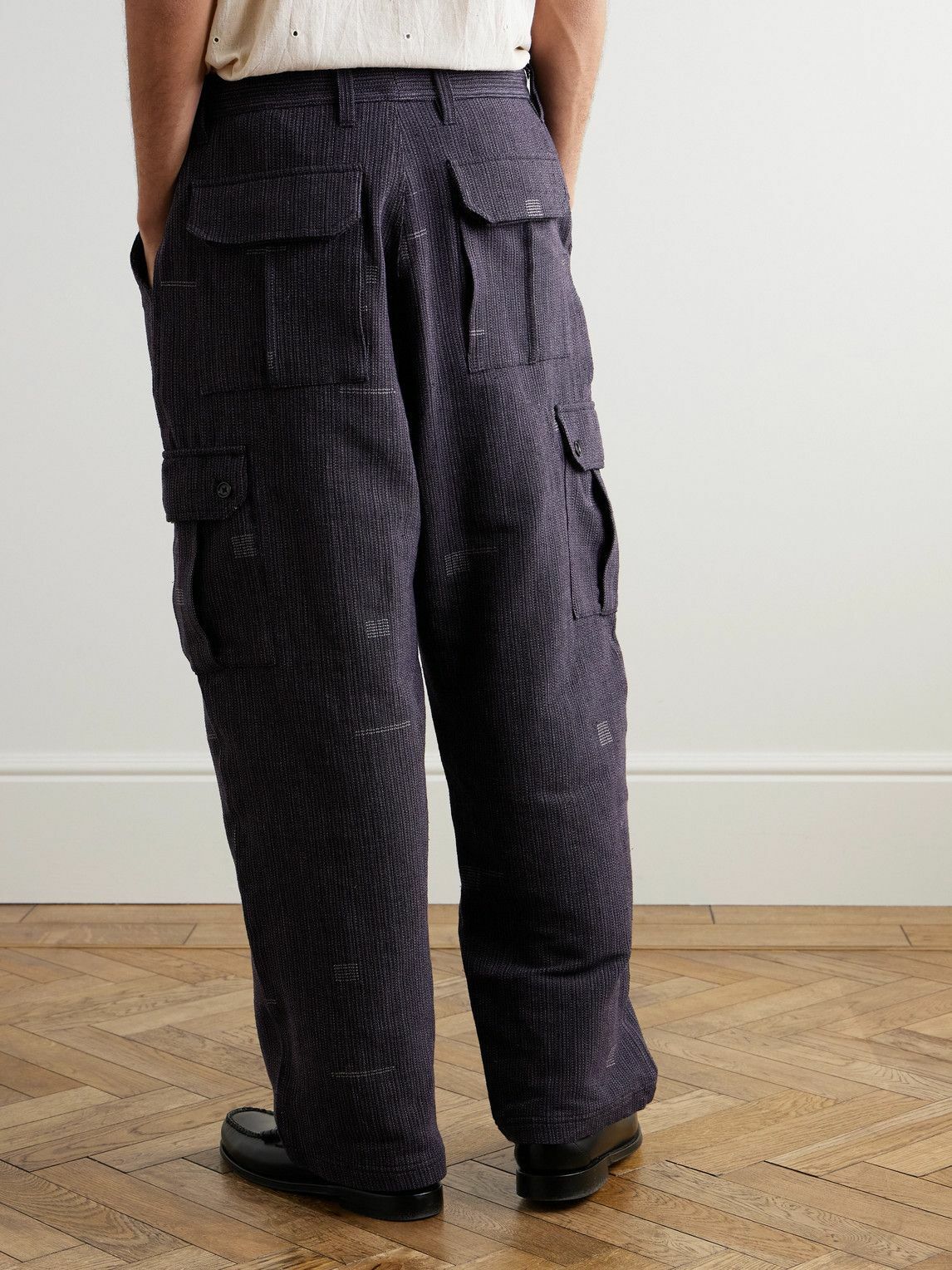 Kardo - Ally Wide-Leg Cotton-Jacquard Trousers - Purple Kardo