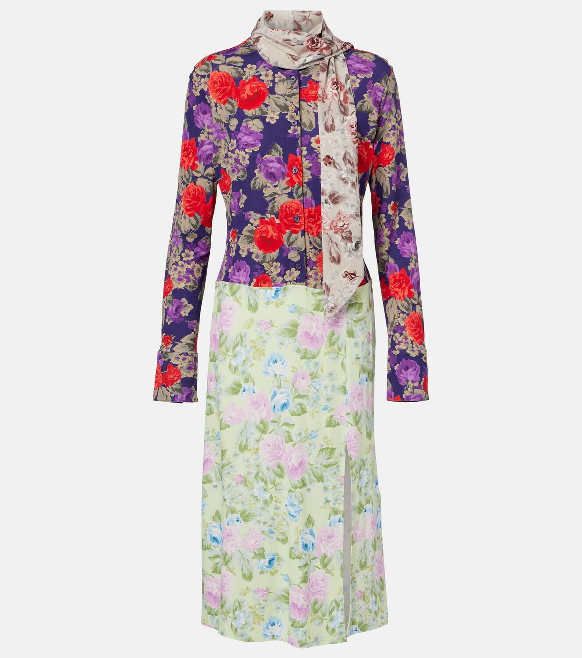 Acne Studios Dalmati floral midi dress Acne Studios