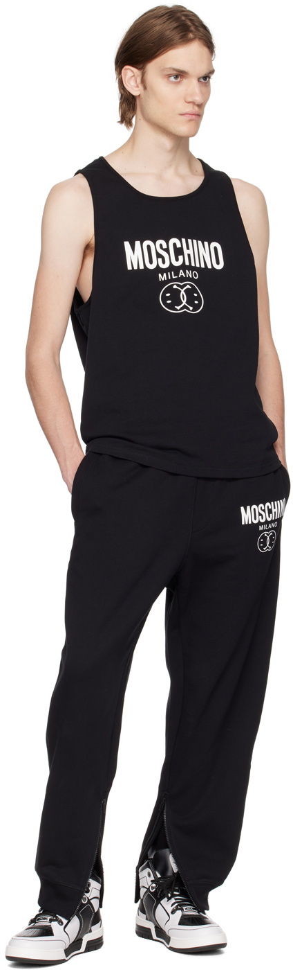 Moschino Black Printed Tank Top Moschino