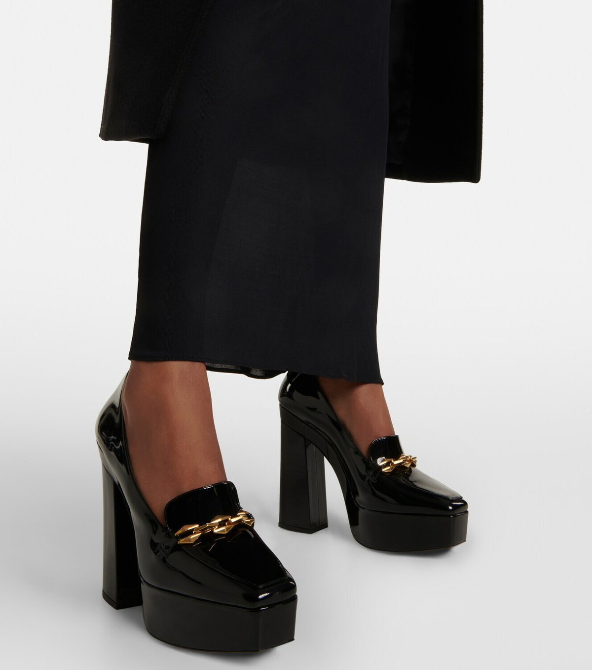 Jimmy Choo - Diamond Tilda embellished patent leather pumps Jimmy Choo