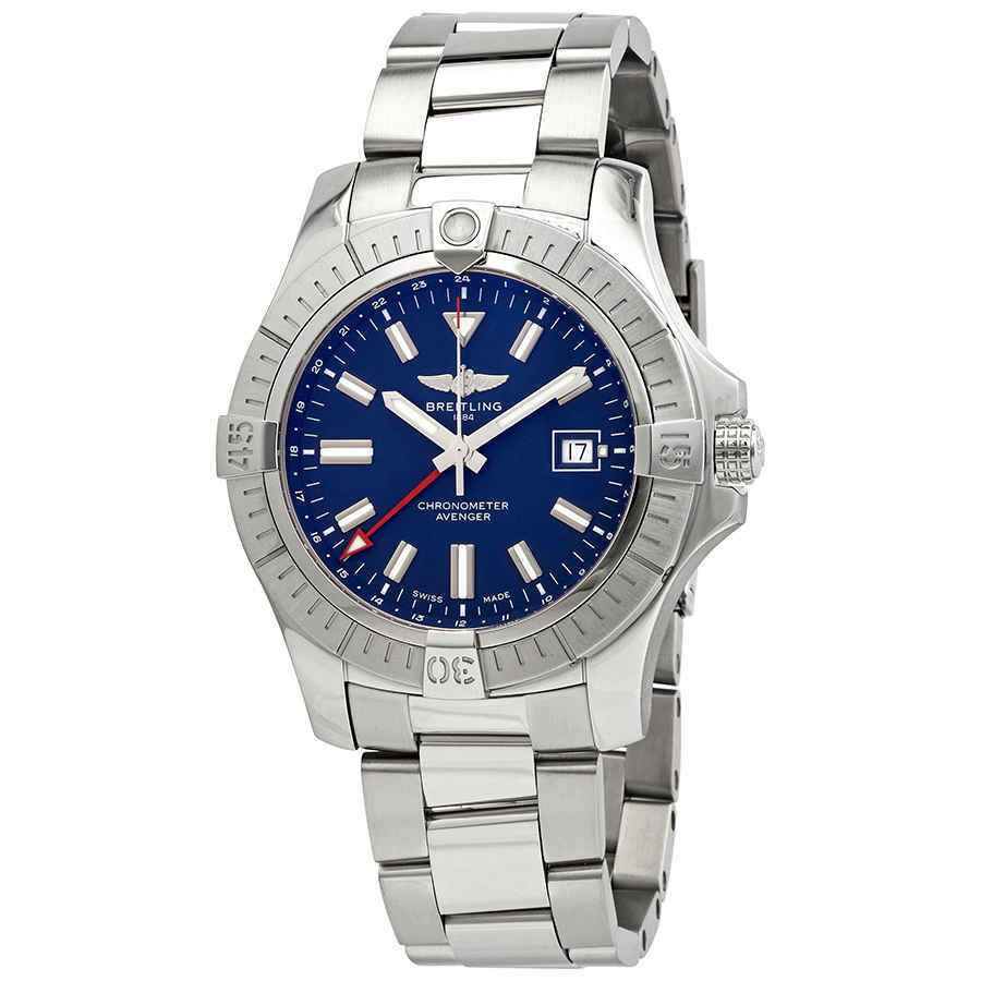 Breitling Avenger GMT 45 Automatic Blue Dial Mens Watch A32395101C1A1 Breitling
