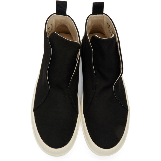 Rick Owens Drkshdw Black Slip-On Sneakers Rick Owens Drkshdw