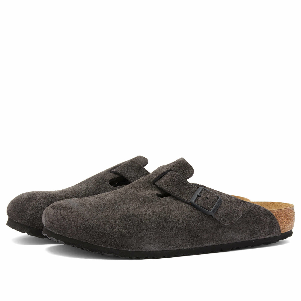 Birkenstock Men's Boston Clog - Velvet Grey Suede Birkenstock