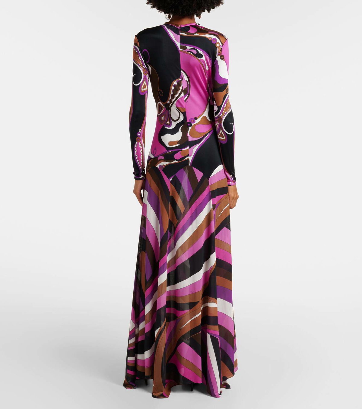 Pucci Orchidee and Iride printed gown Emilio Pucci