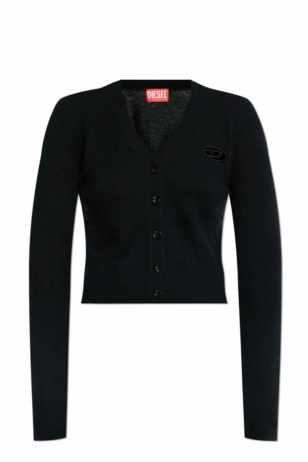 Diesel M-arte V-neck Knitted Cardigan Diesel