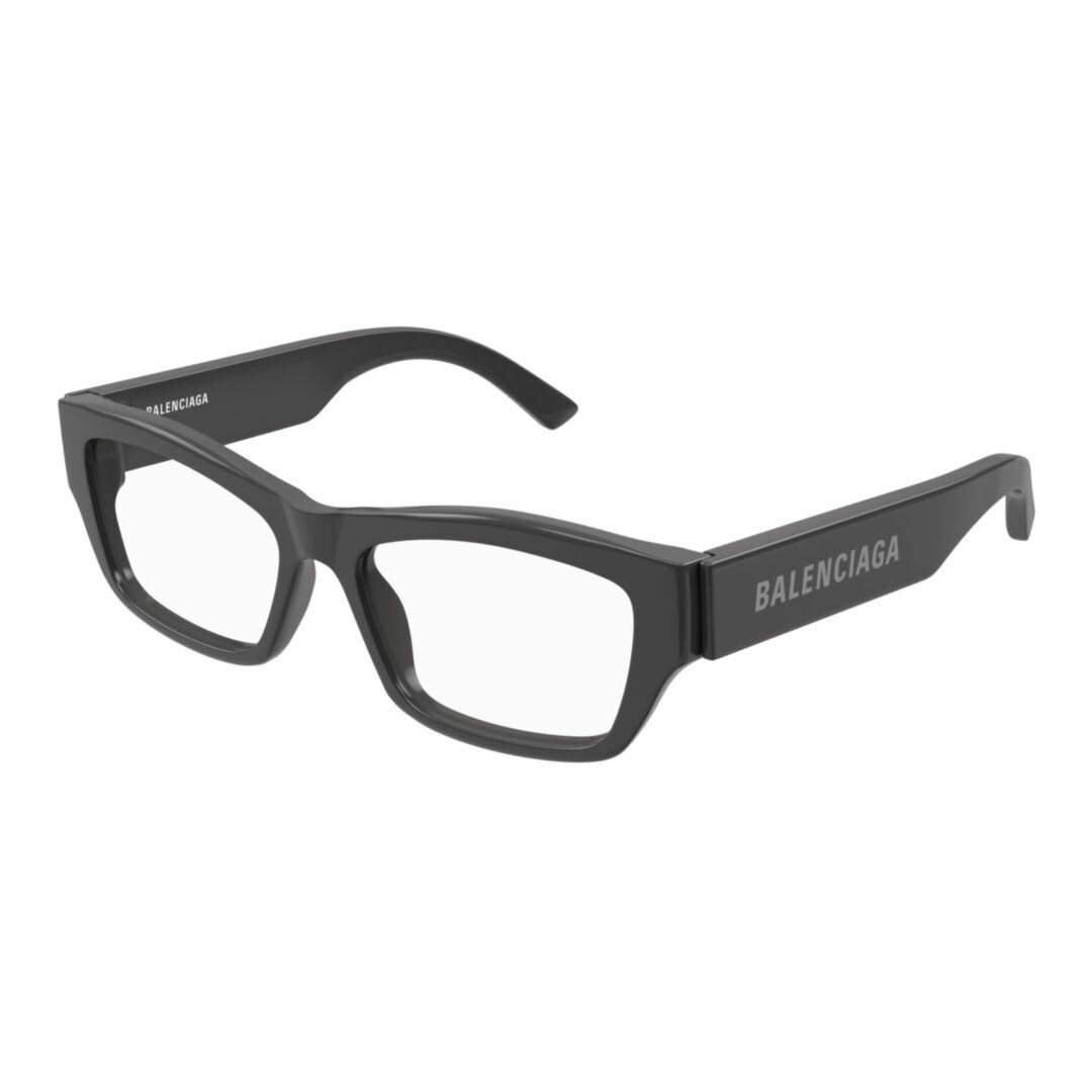 Balenciaga Eyewear Bb0377o-004 Grey-grey-transparent Balenciaga