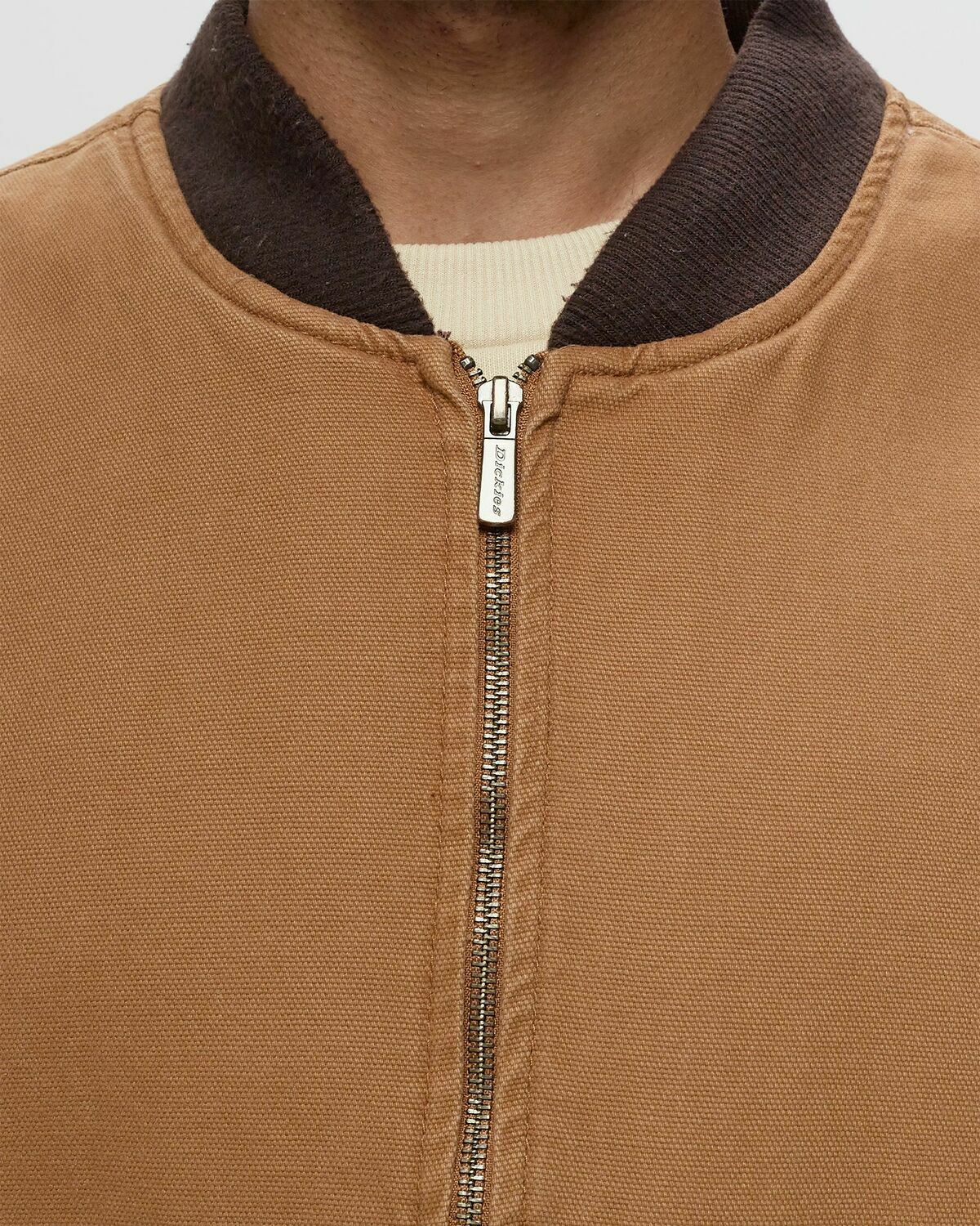 Dickies Dickies Duck Canvas Vest Brown Vests Dickies Construct