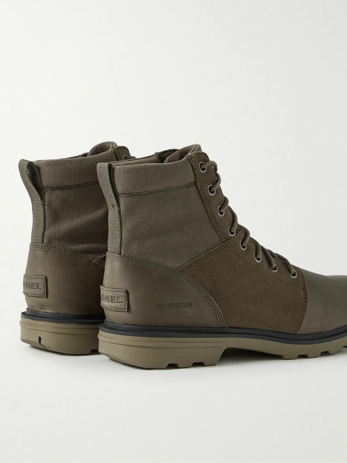Sorel - Carson™ Six Canvas, Leather and Suede Boots - Neutrals Sorel