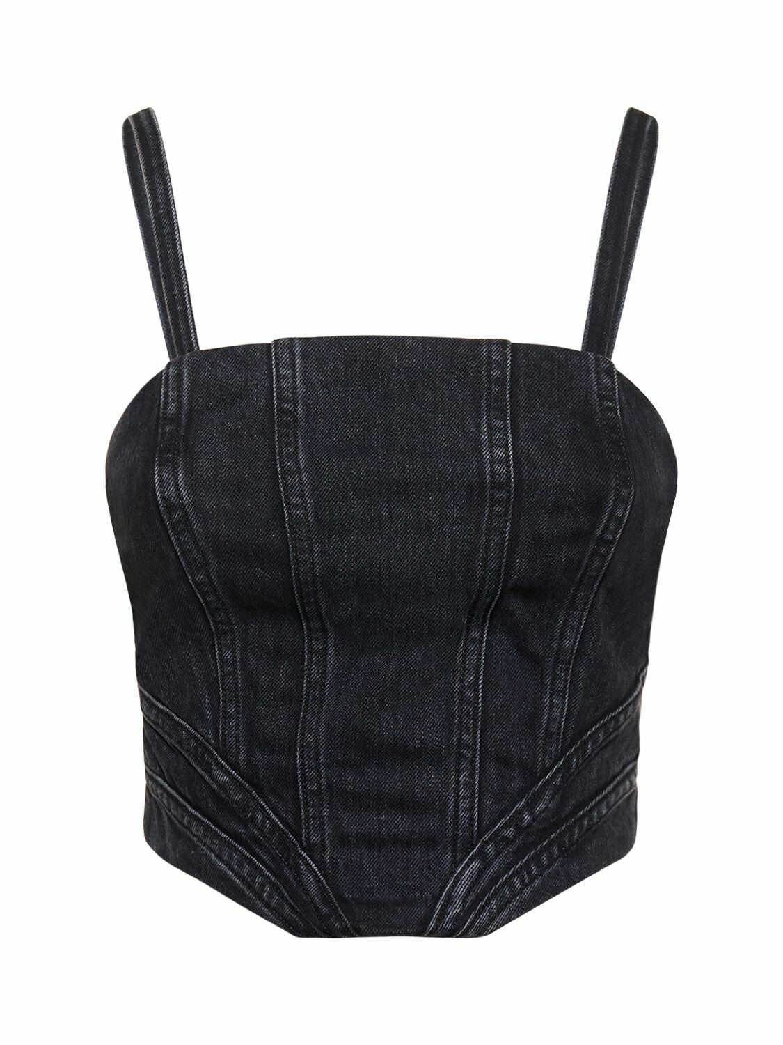 AMIRI - Denim Corset Top Amiri
