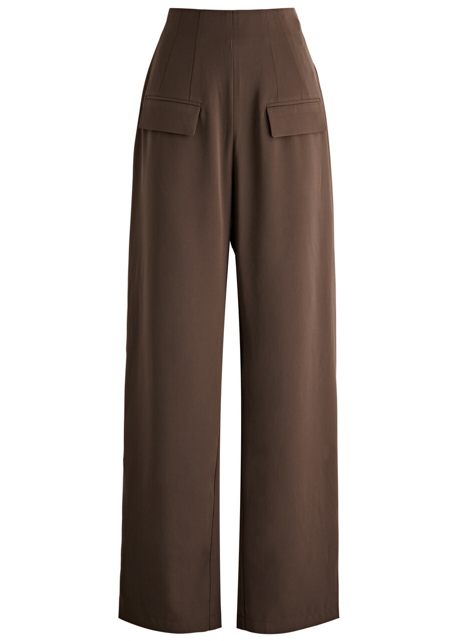 Odd Muse Ultimate Muse Wide-leg Trousers Chocolate Odd Muse