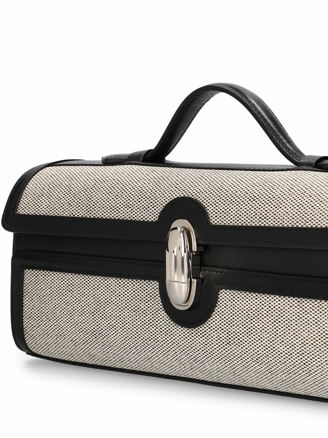 SAVETTE The Slim Symmetry Canvas Top Handle Bag Savette