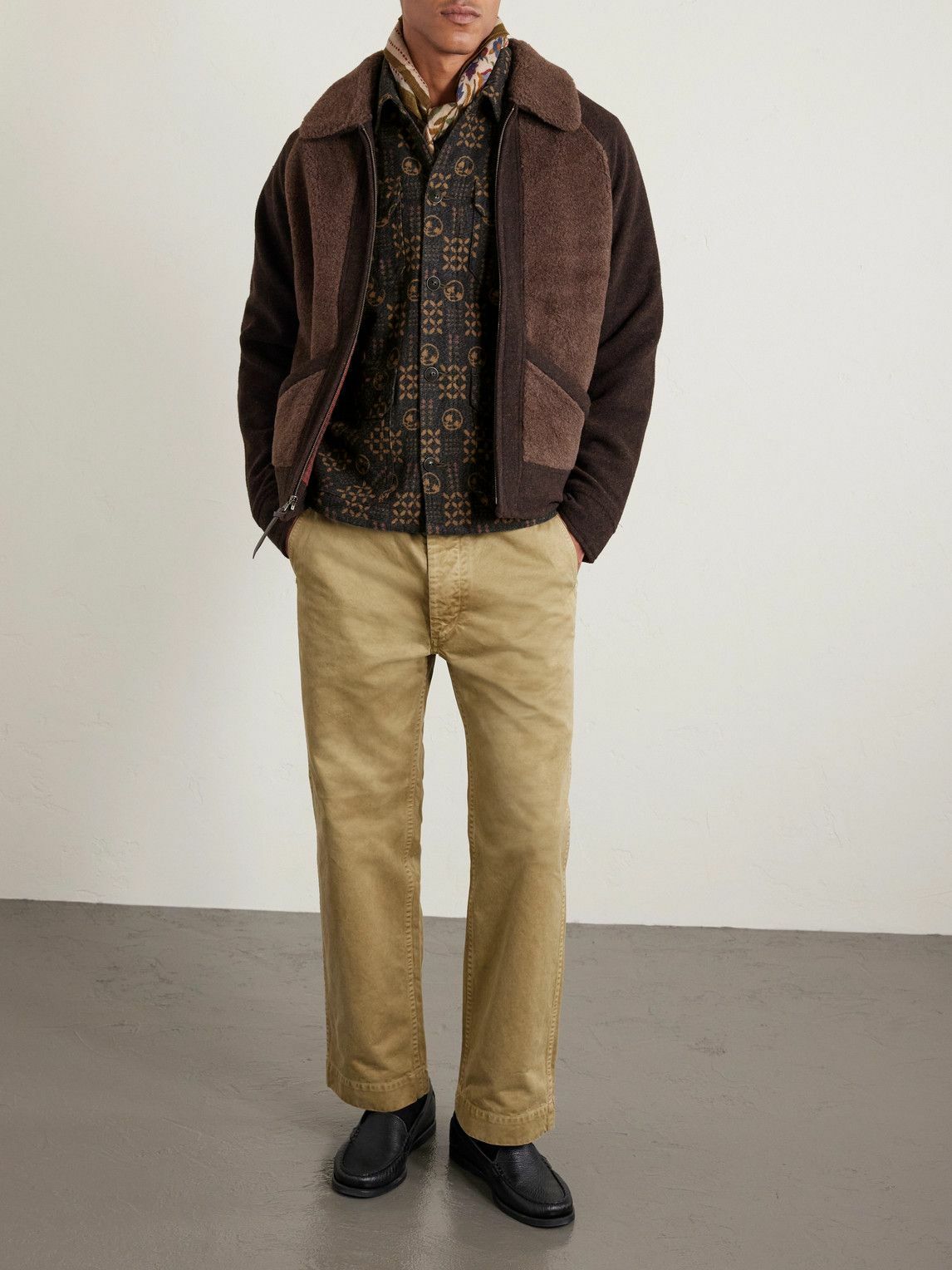 RRL - Ruddick Cotton-Jacquard Jacket - Orange RRL