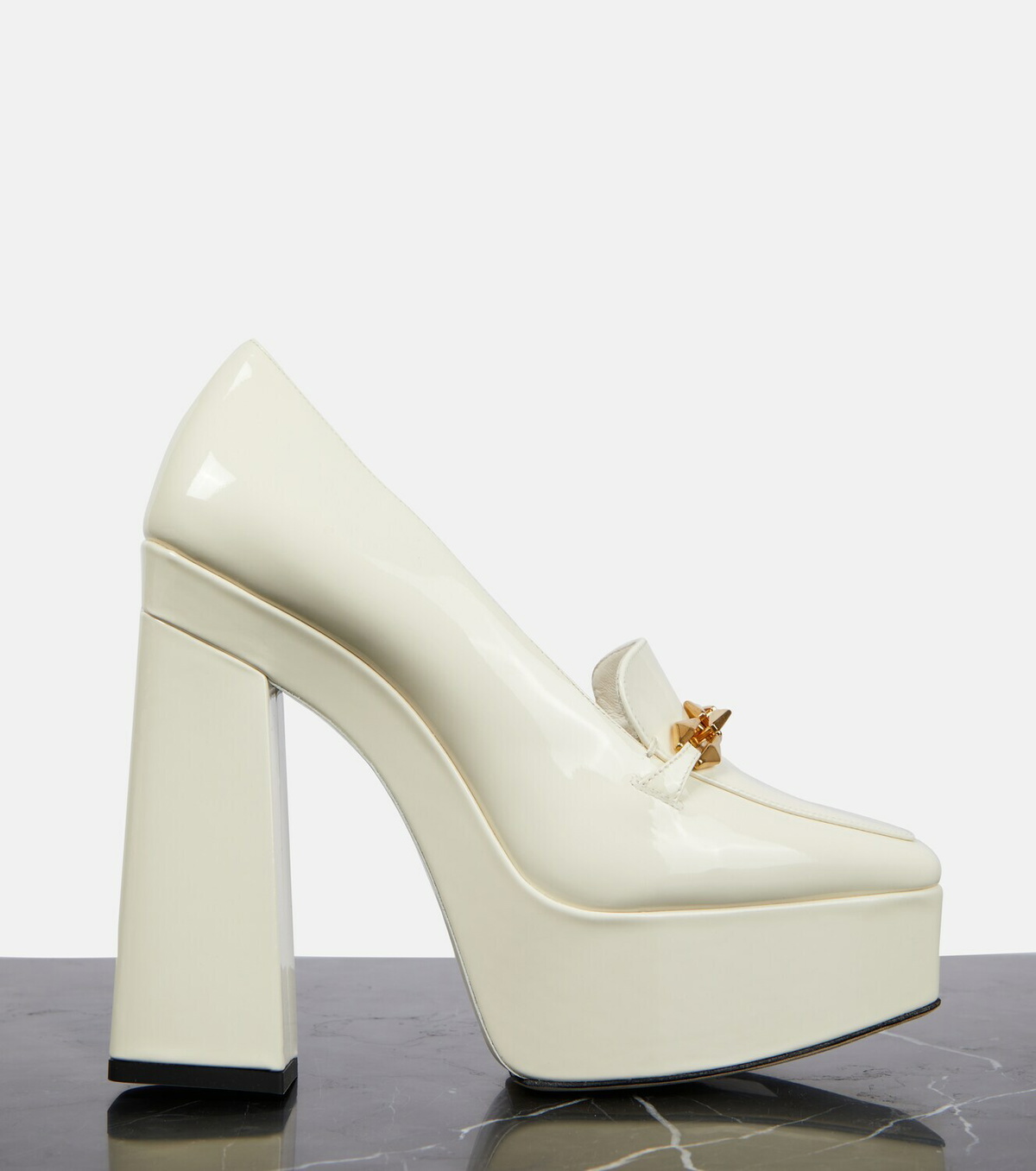 Jimmy Choo Diamond Tilda embellished patent leather pumps Jimmy Choo