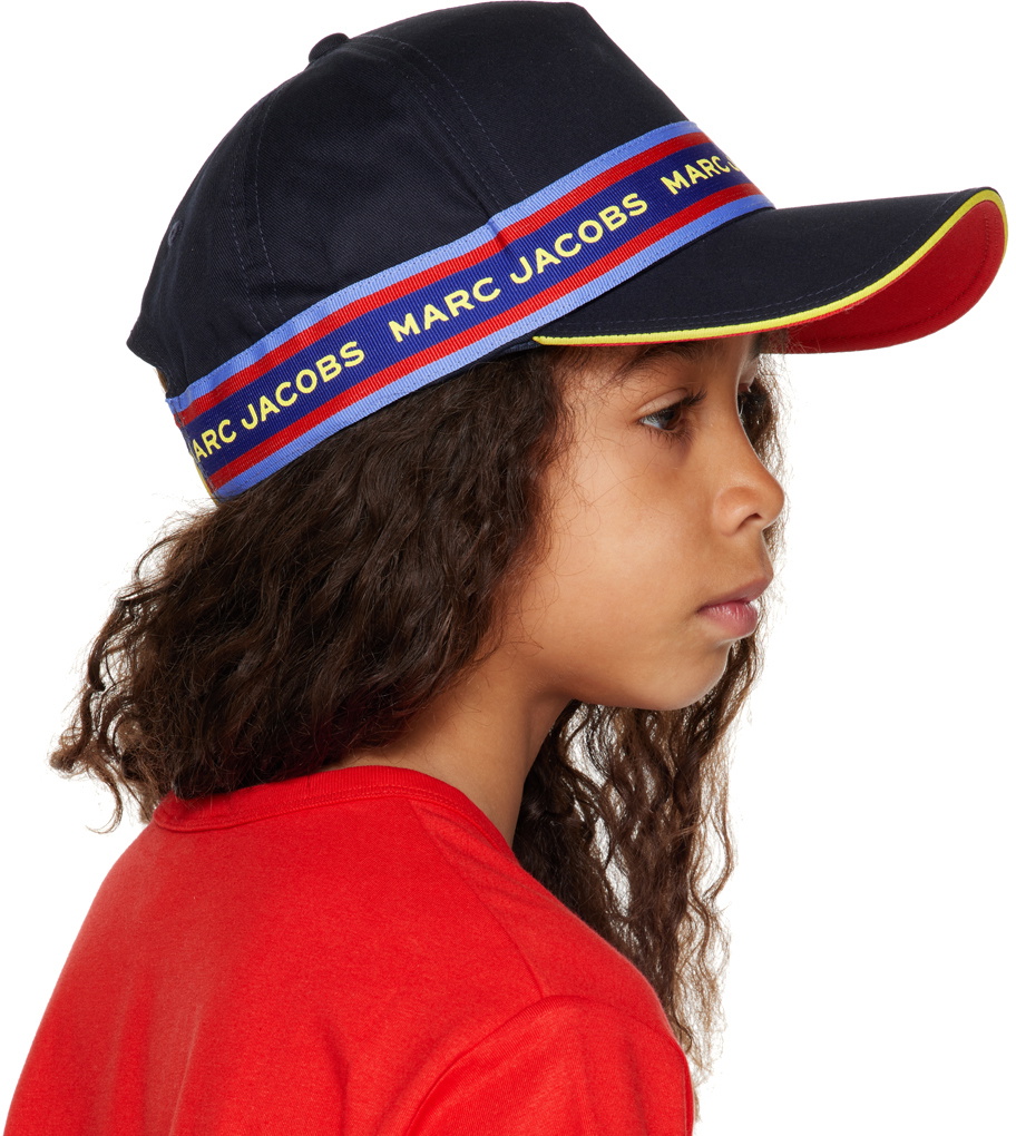 Marc Jacobs Kids Navy Logo Cap Marc Jacobs