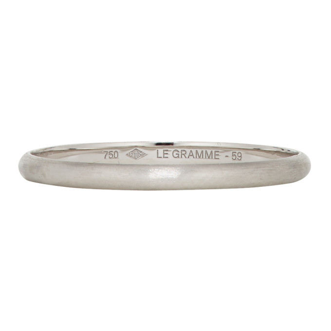 Le Gramme Silver Brushed Le 1 Gramme Wedding Ring Le Gramme