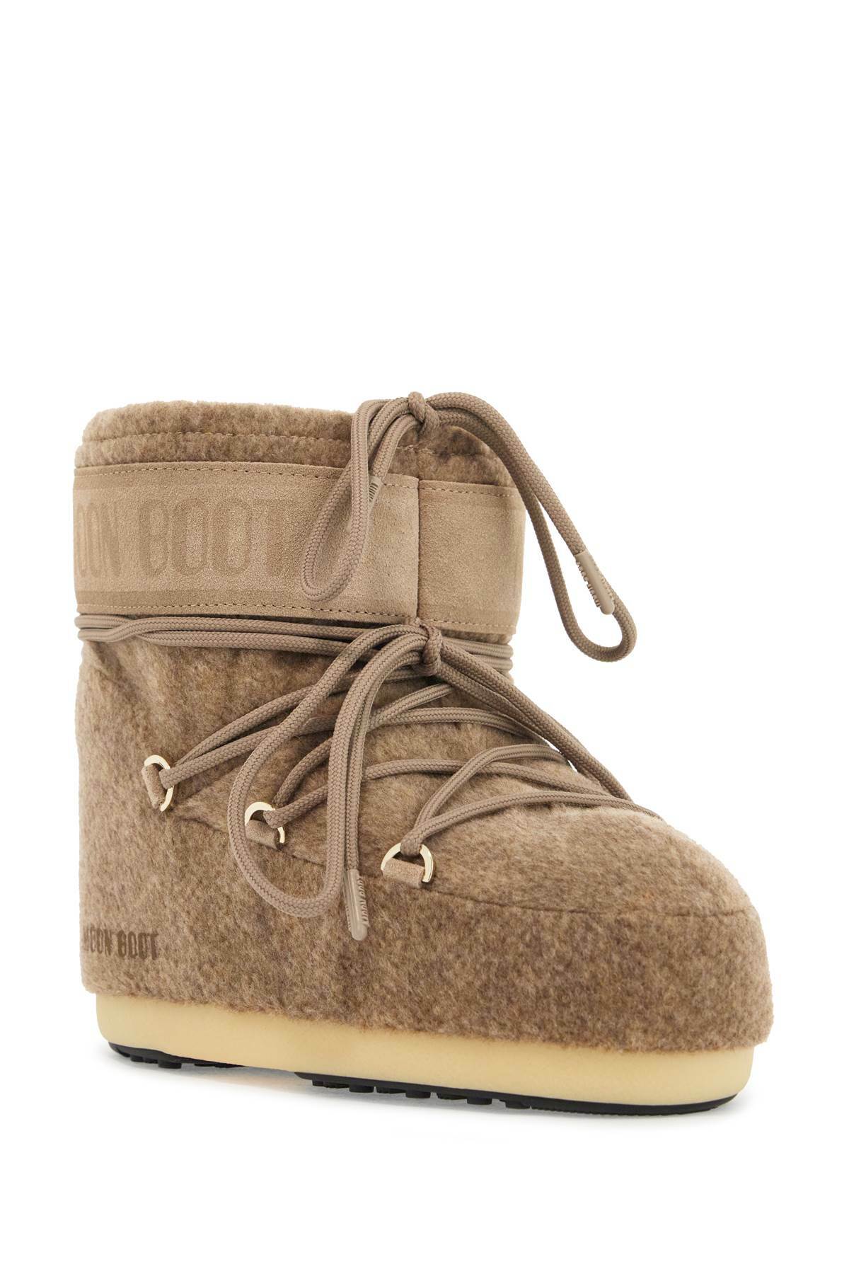 MOON BOOT icon low felt snow boots an Beige Moon Boot