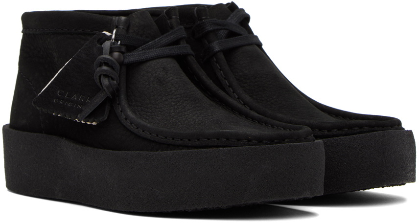 Clarks Originals Black Wallabeecup Bt Boots Clarks Originals