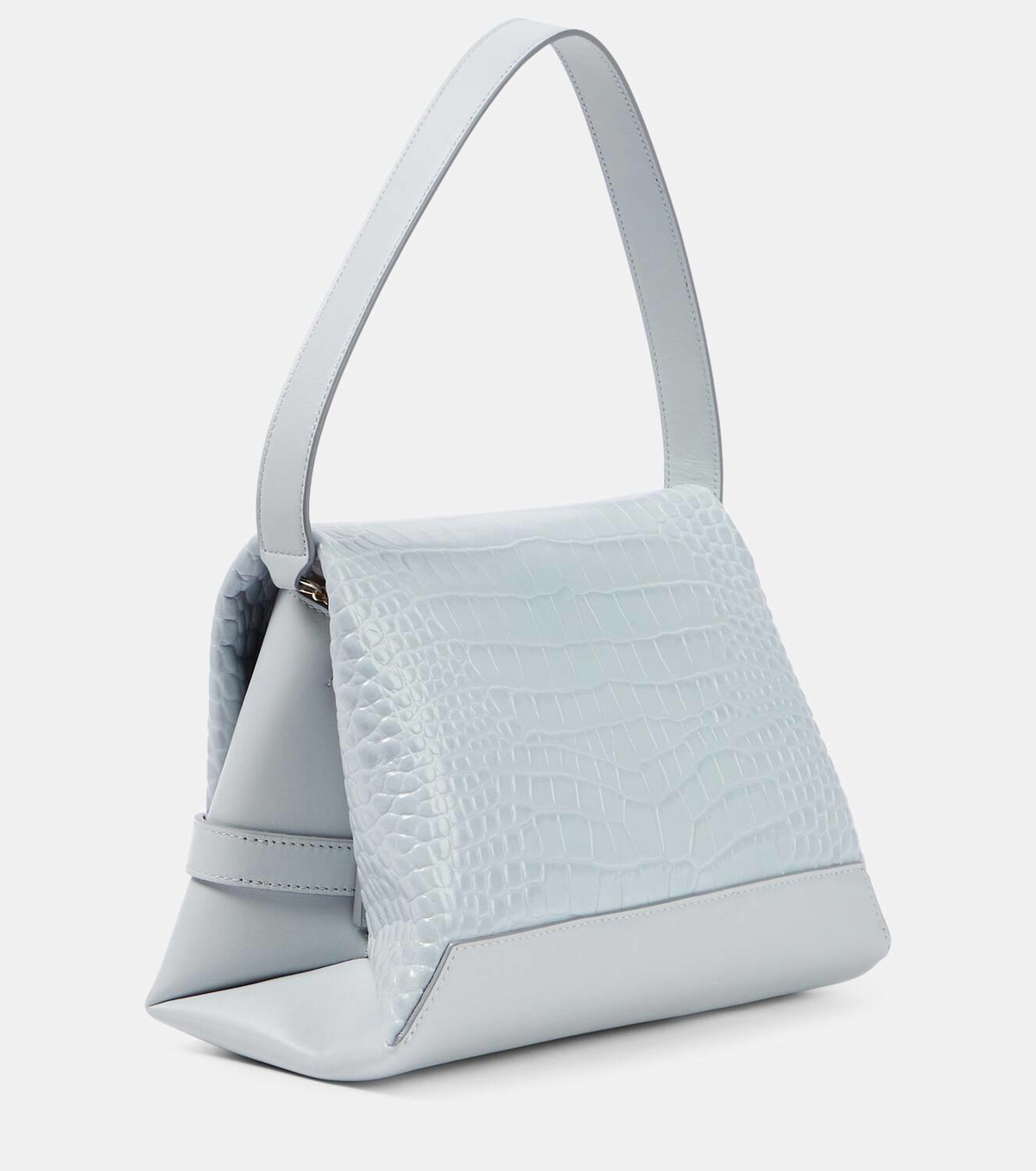 Victoria Beckham Chain Pouch croc-effect leather shoulder bag Victoria ...