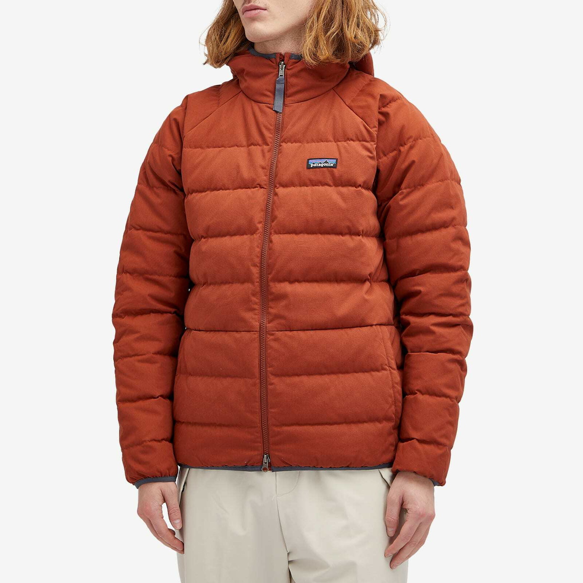 Patagonia Men's Cotton Down Jacket in Burnished Red Patagonia
