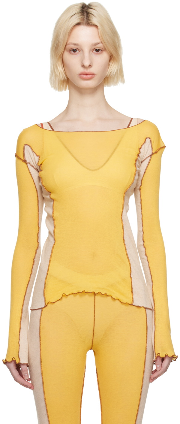 Baserange Yellow Sun Long Sleeve T-Shirt Baserange