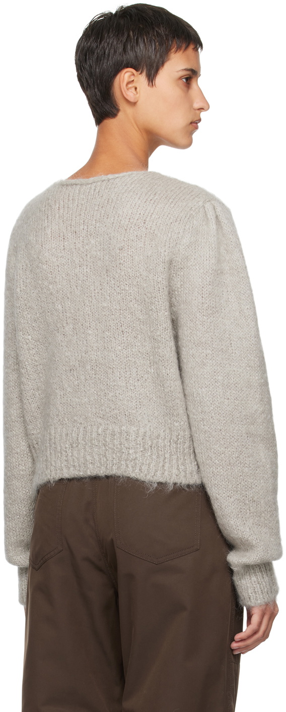 AMOMENTO Gray New Grandma Cardigan AMOMENTO