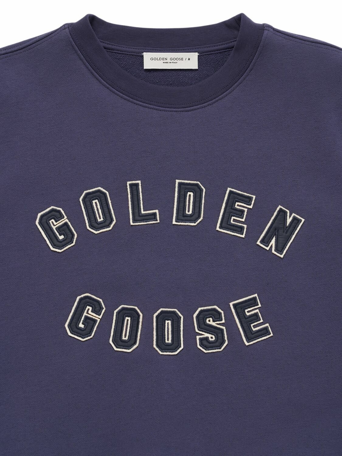 GOLDEN GOOSE Journey Logo Cotton Blend Sweatshirt Golden Goose Deluxe Brand