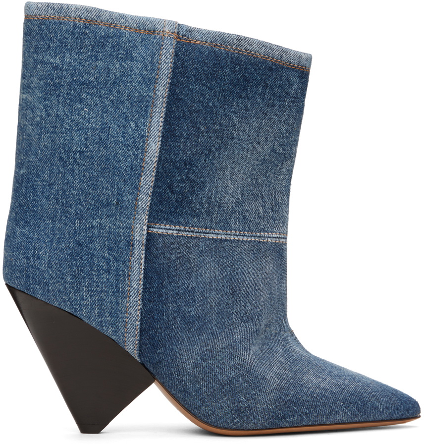 Isabel Marant Blue Denim Miyako Boots Isabel Marant