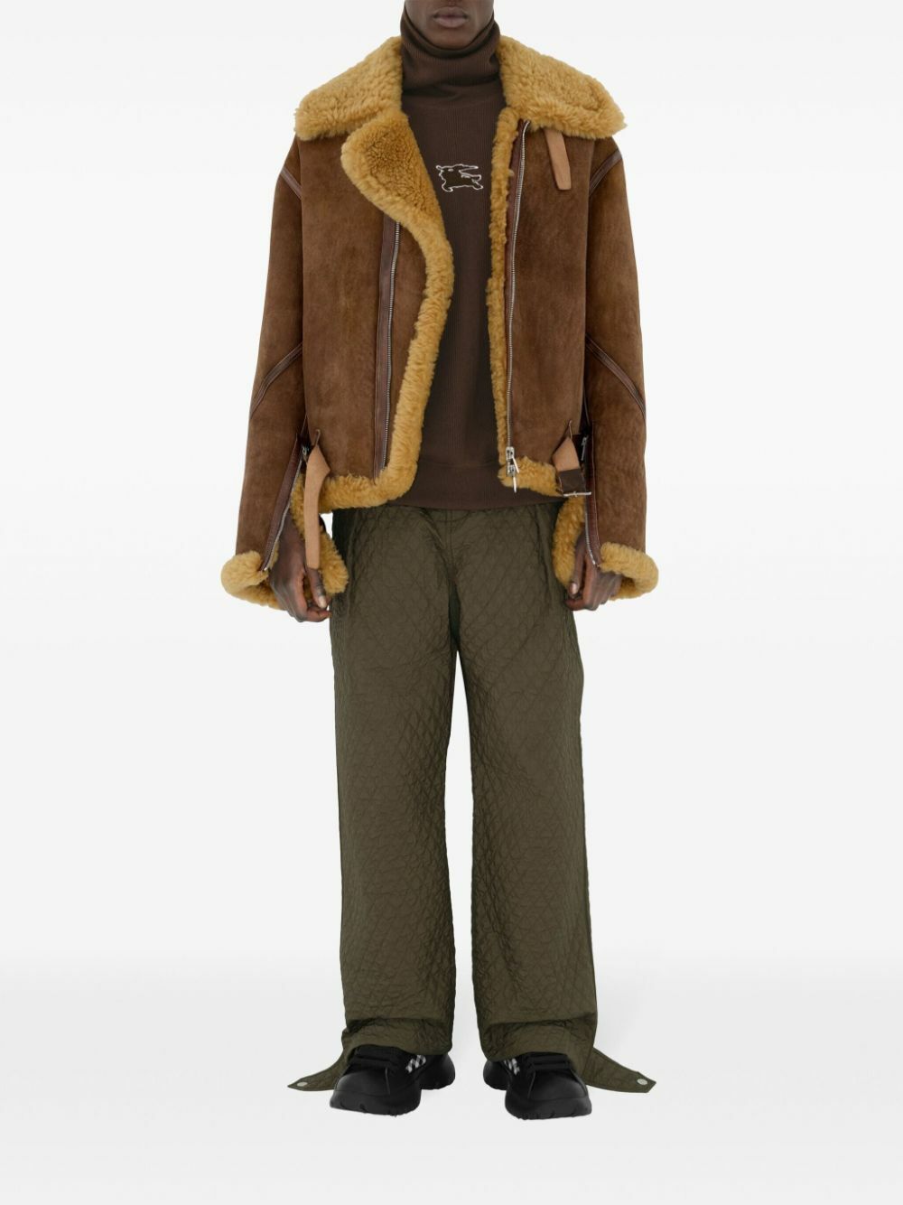 Burberry Shearling Aviator Jacket Burberry
