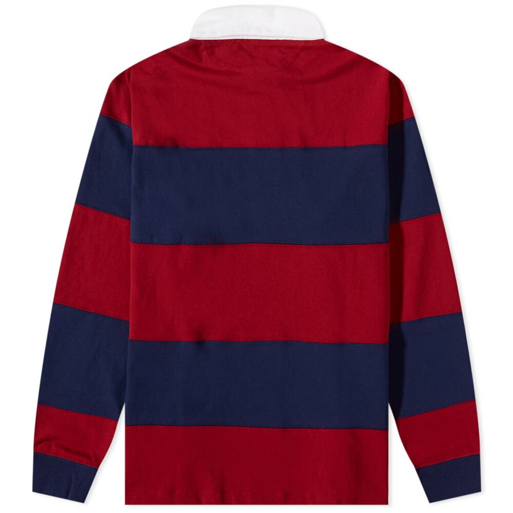 Polo Ralph Lauren Men's Striped Rugby Shirt in Newport Navy/Holiday Red Polo Ralph Lauren