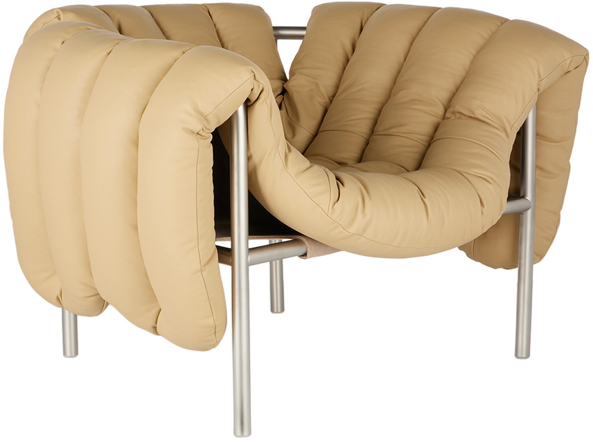 HEM Beige Puffy Lounge Chair HEM
