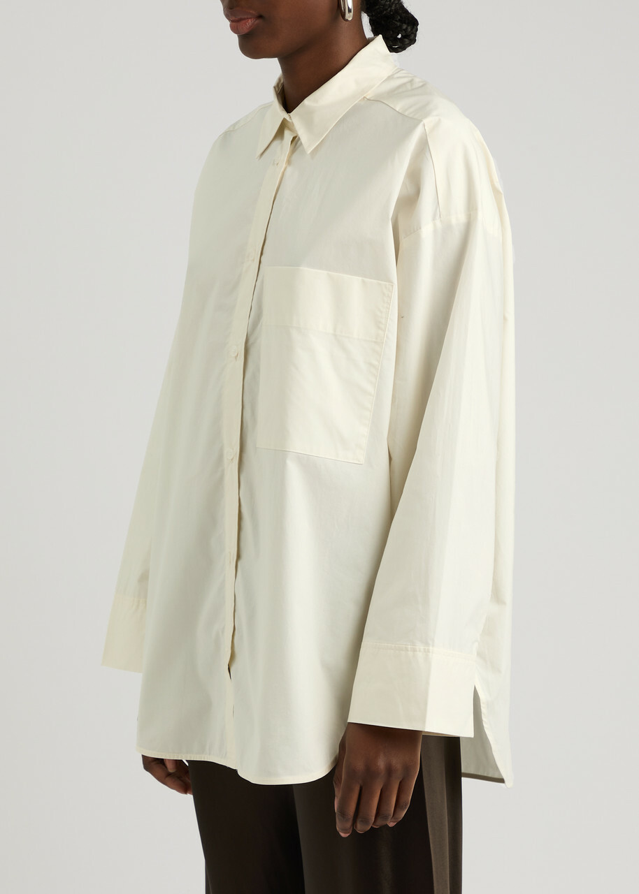BY Malene Birger Derris Cotton-poplin Shirt White by Malene Birger