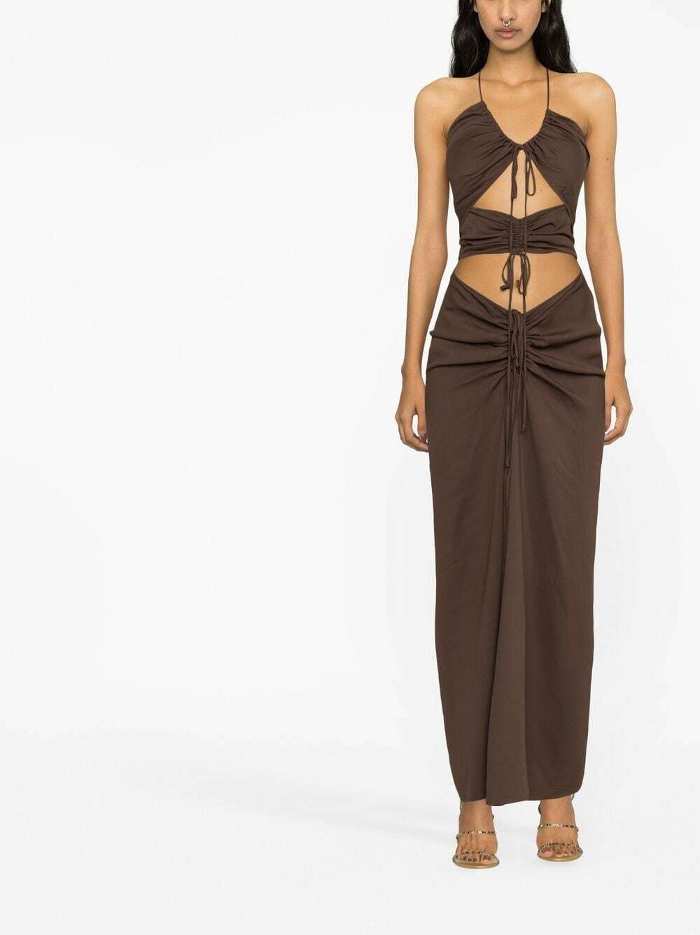 CHRISTOPHER ESBER - Halter Neck Long Dress Christopher Esber