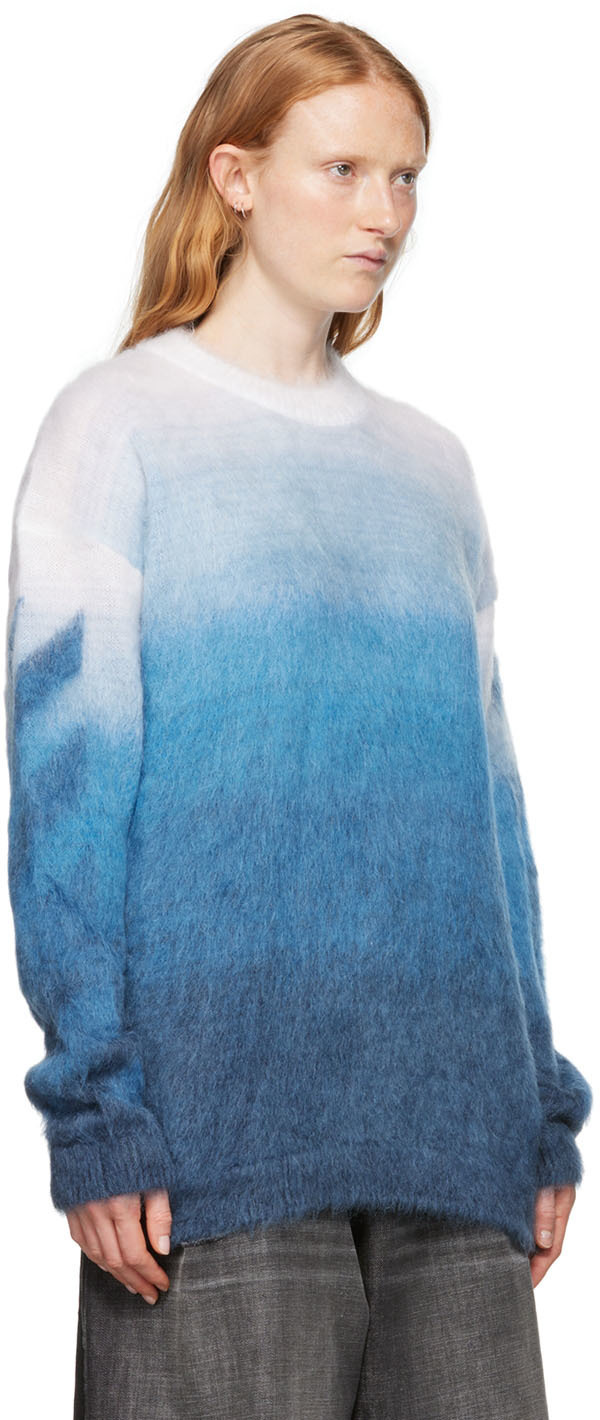 Off-White Blue Diag Arrow Sweater Off-White