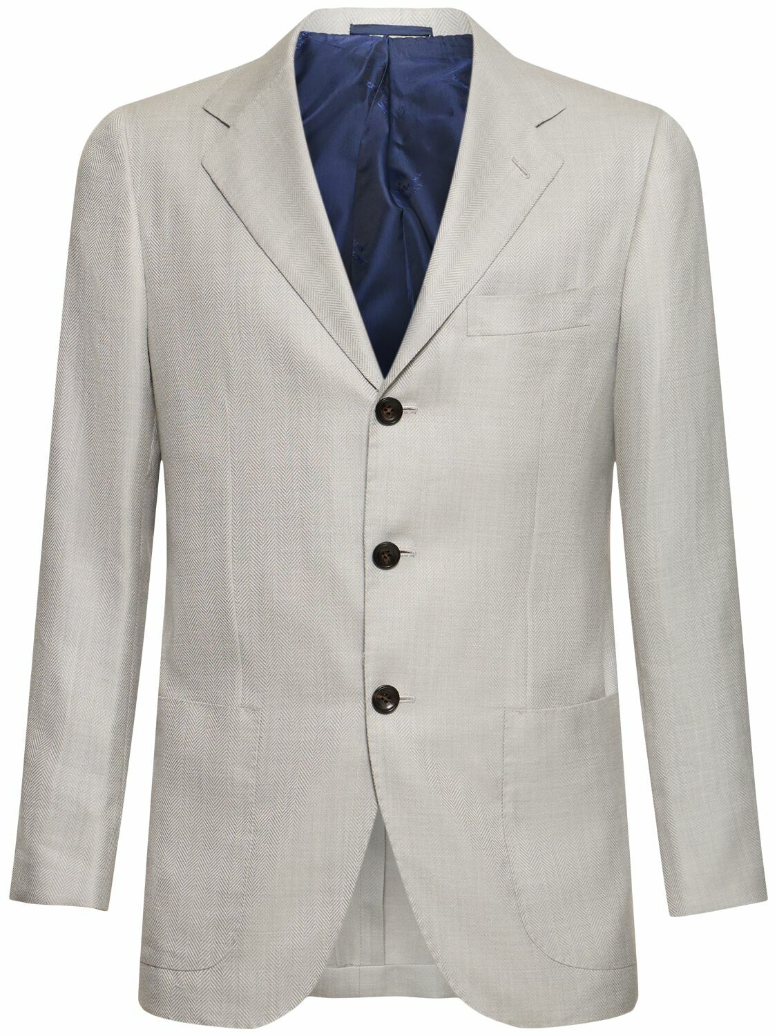 KITON - Single Breast Cashmere Blend Jacket Kiton