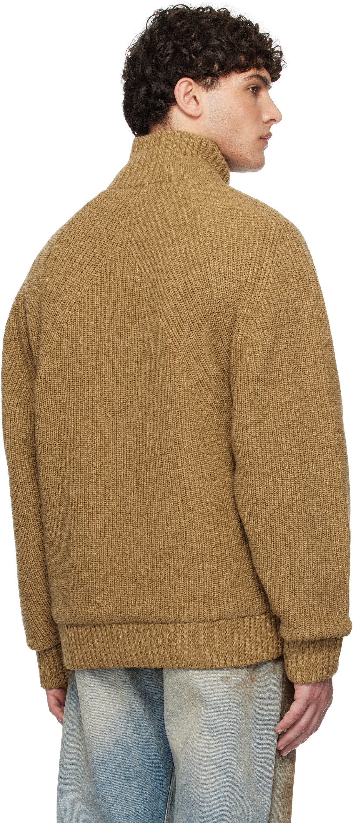 Carhartt Work In Progress Tan Banley Sweater Jacket Carhartt WIP