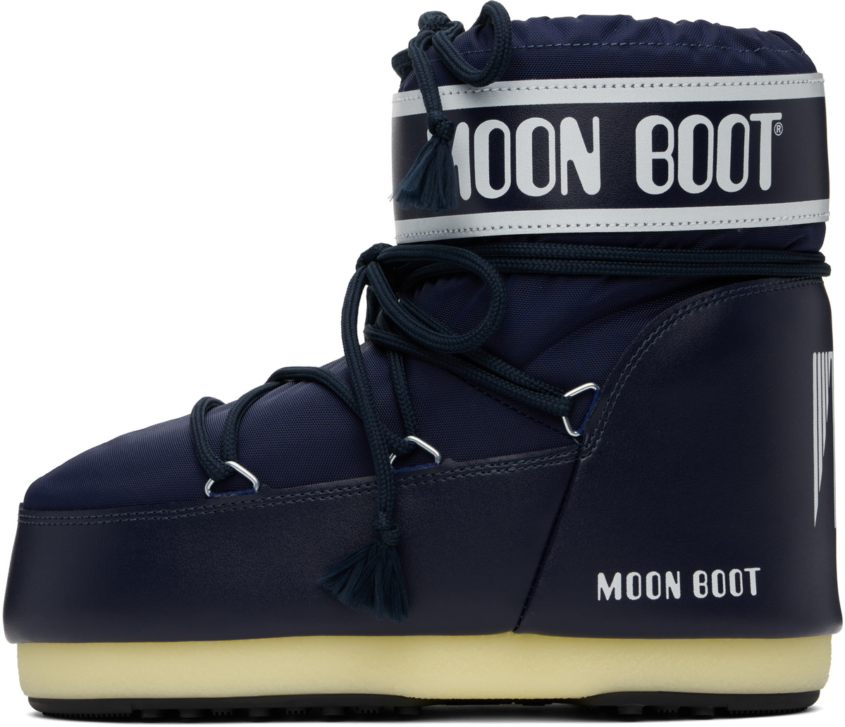 Moon Boot Blue Icon Low Nylon Boots Moon Boot