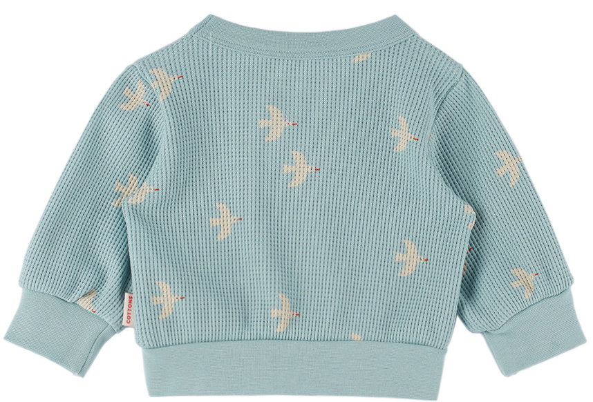 TINYCOTTONS Baby Blue Birds Sweater